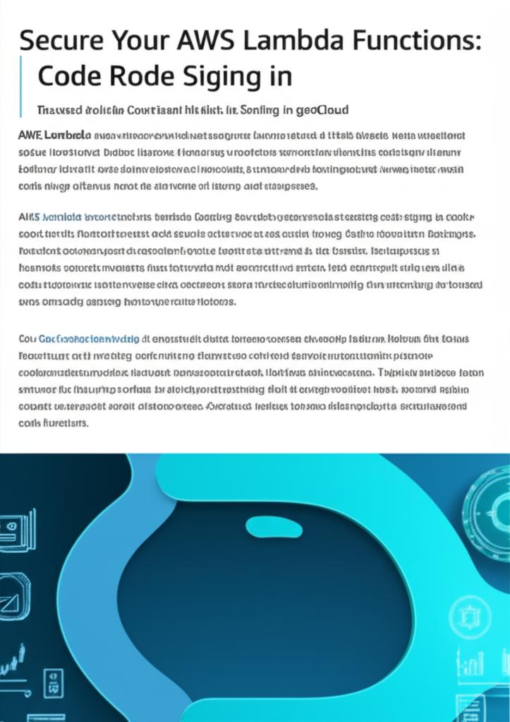 Secure Your AWS Lambda Functions: Code Signing in GovCloud – StackPioneers